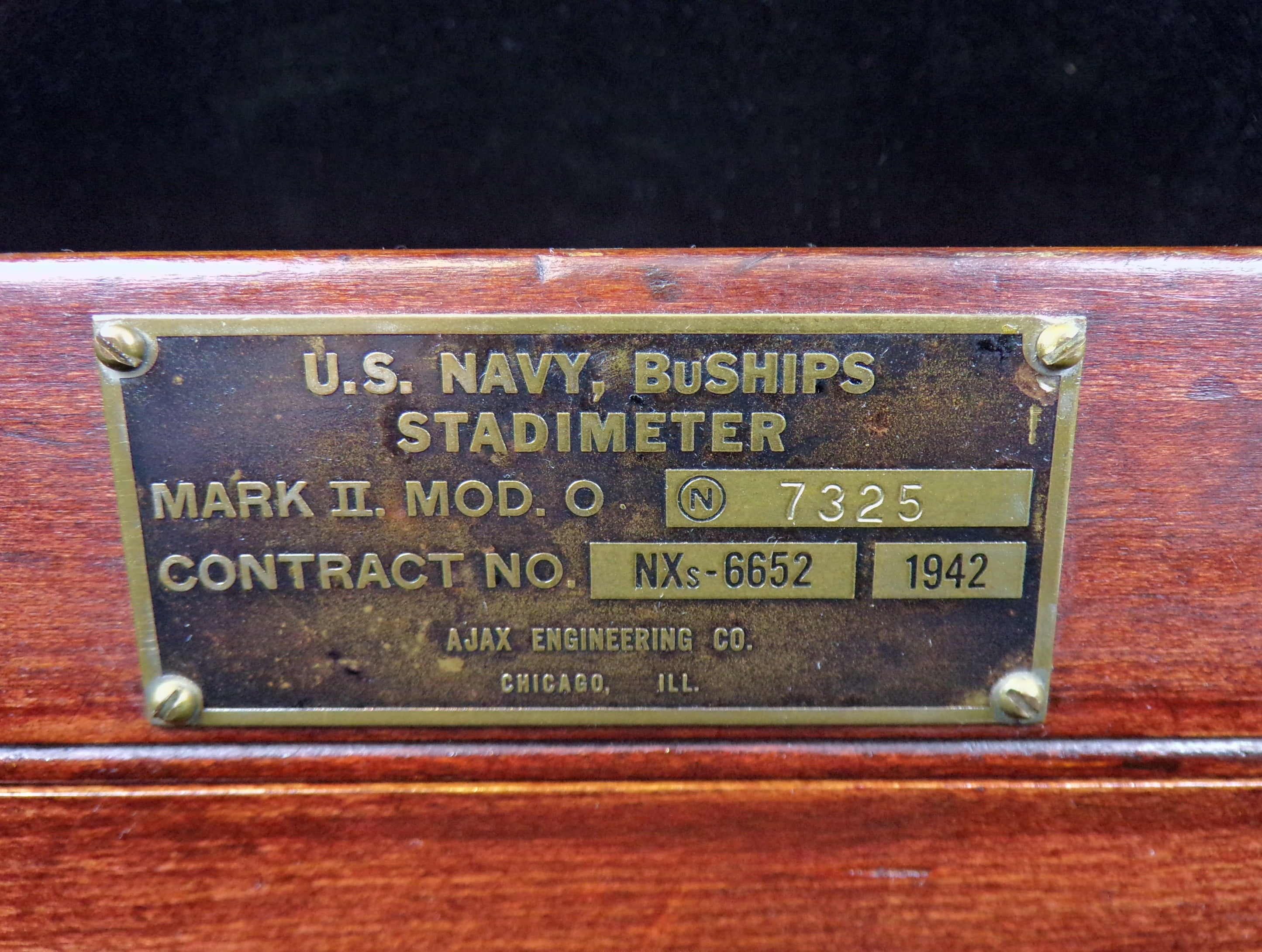 WWII Era Stadimeter, U.S. Navy Bu. Ships 1942 – Annapolis Maritime Antiques