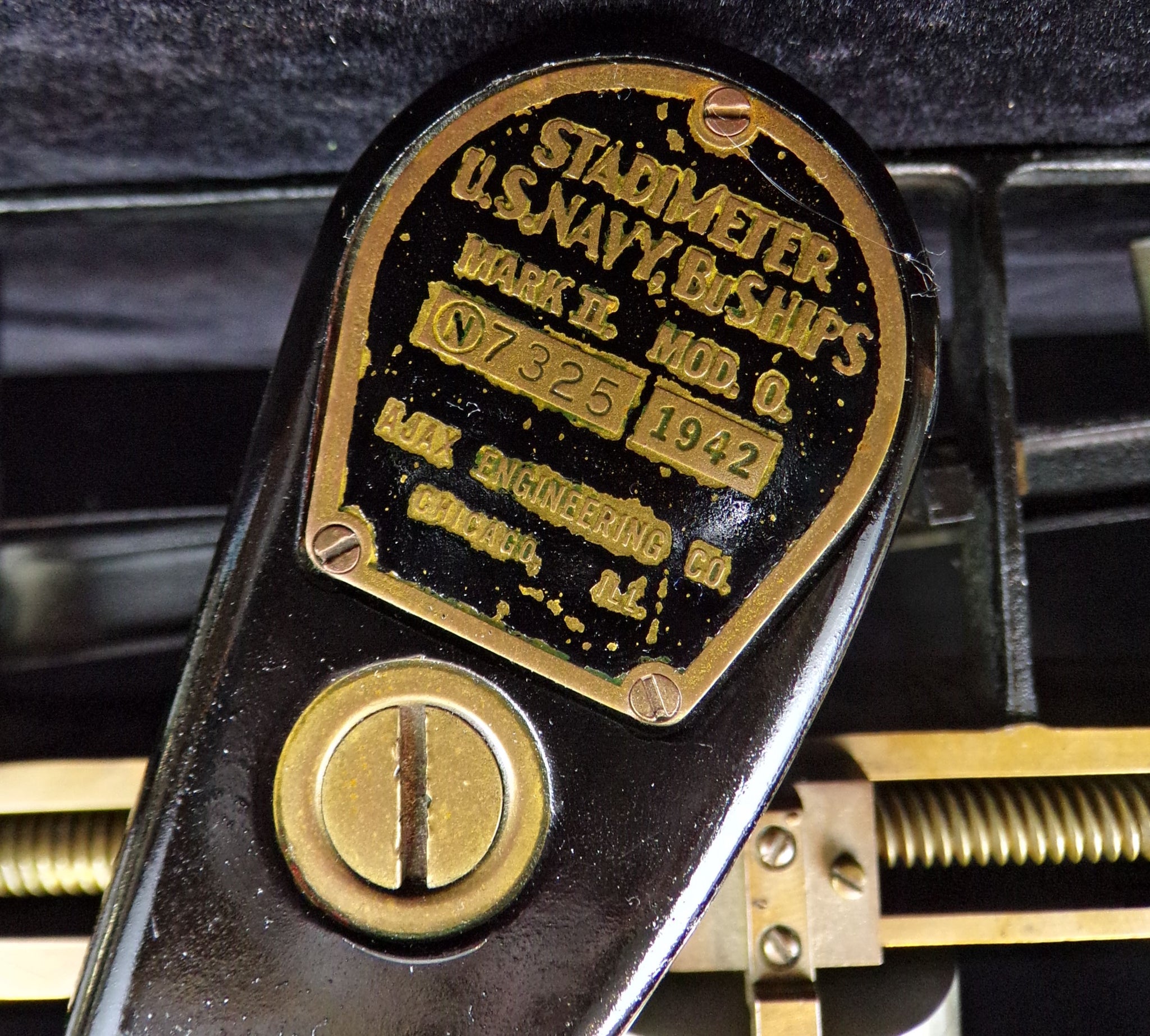 WWII Era Stadimeter, U.S. Navy Bu. Ships 1942 – Annapolis Maritime Antiques