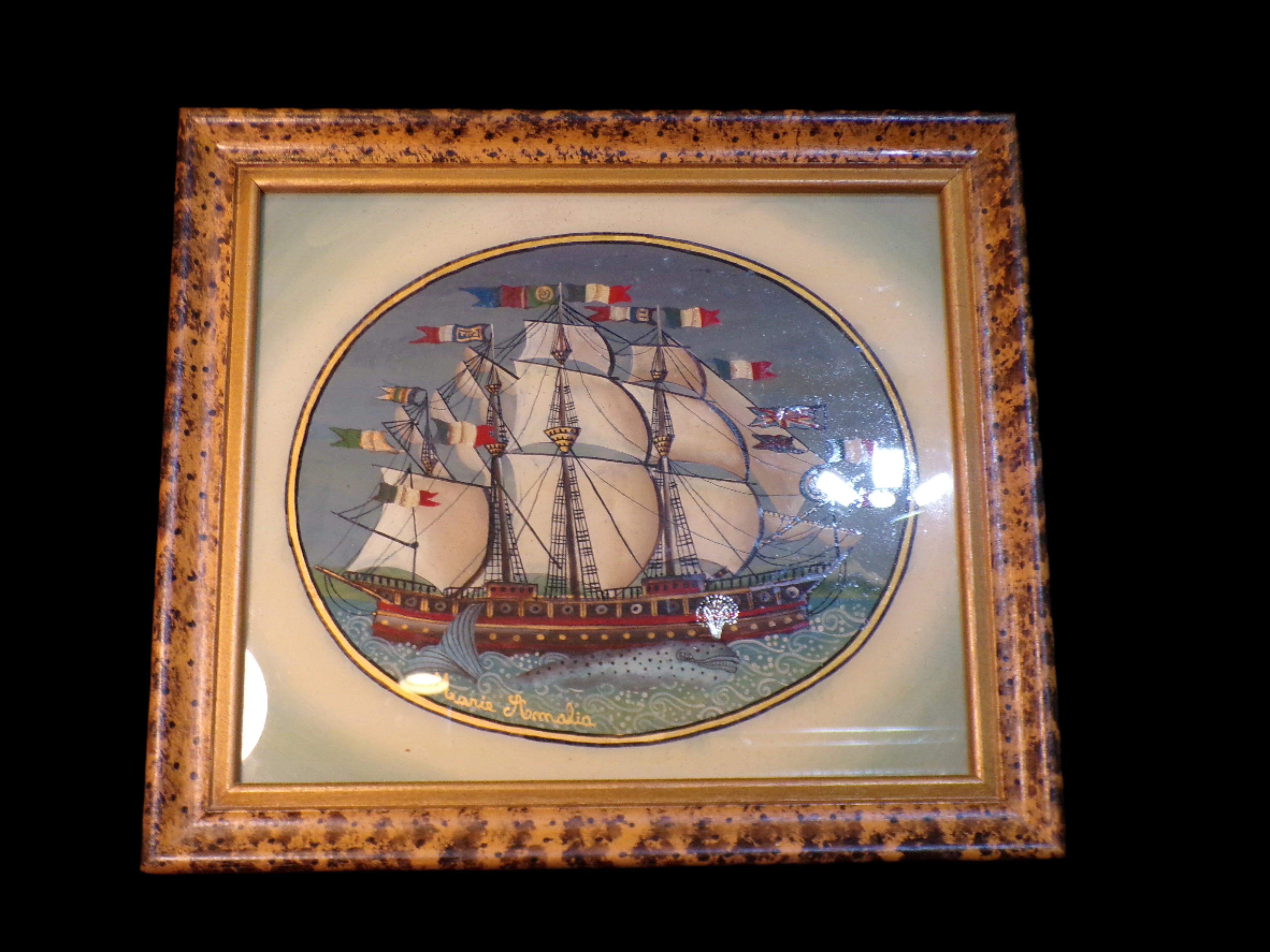 Sailboat Painting by Marie Amalia – Annapolis Maritime Antiques