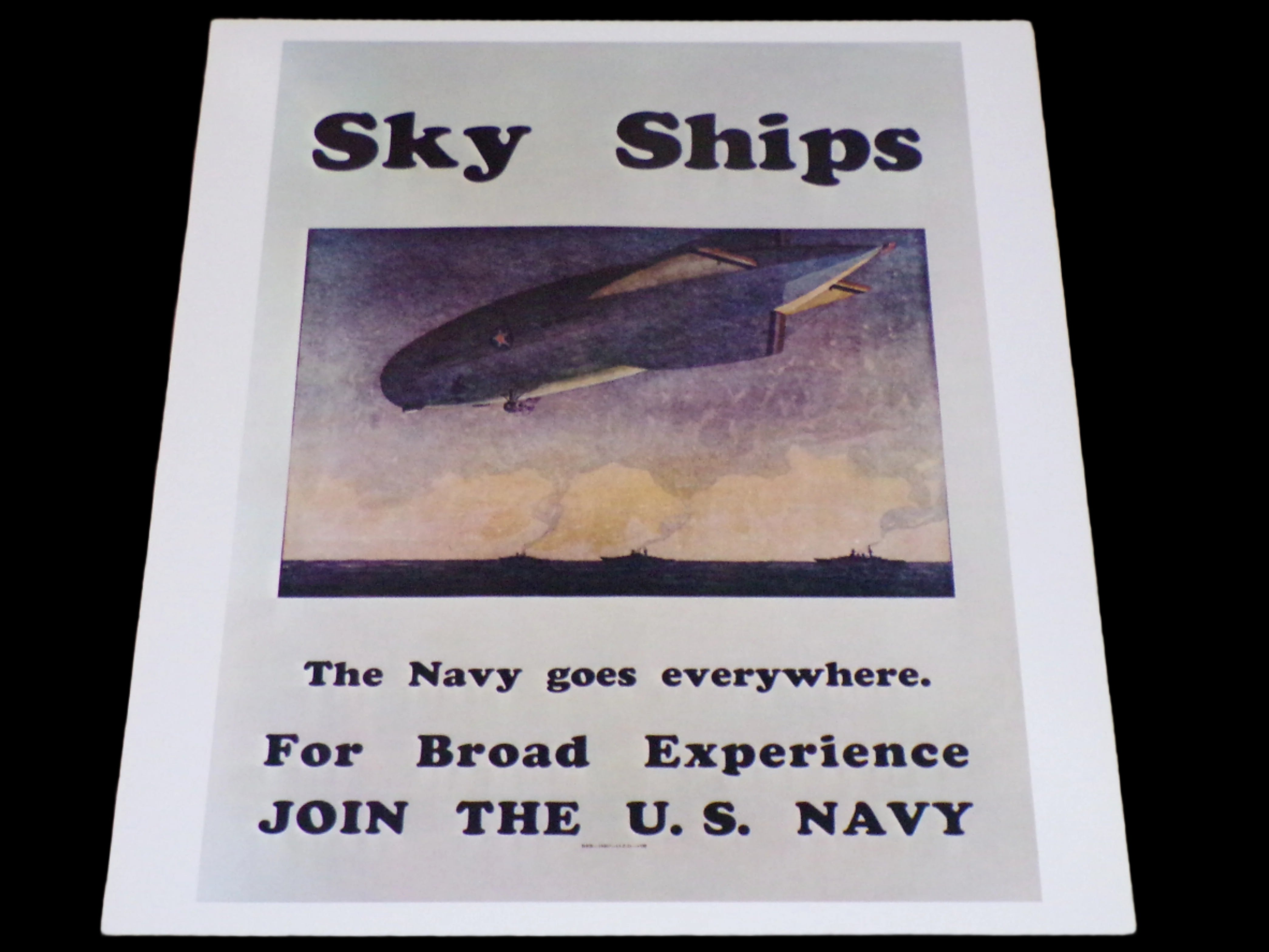 Recruitment Poster Sky Ships Navy – Annapolis Maritime Antiques