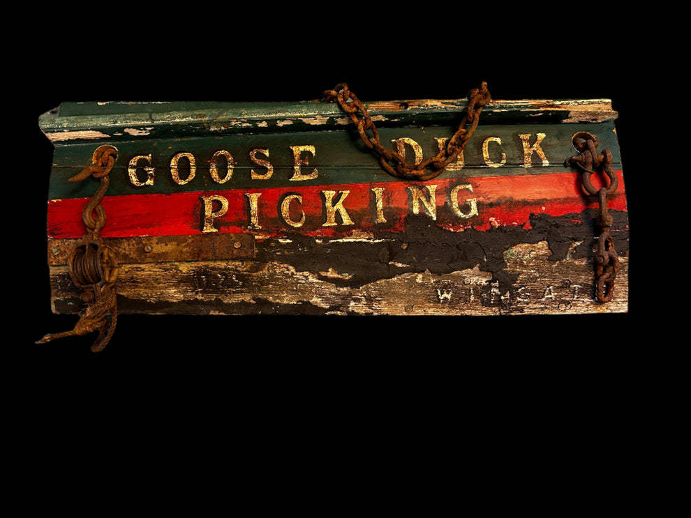 Goose Duck Picking Sign – Annapolis Maritime Antiques
