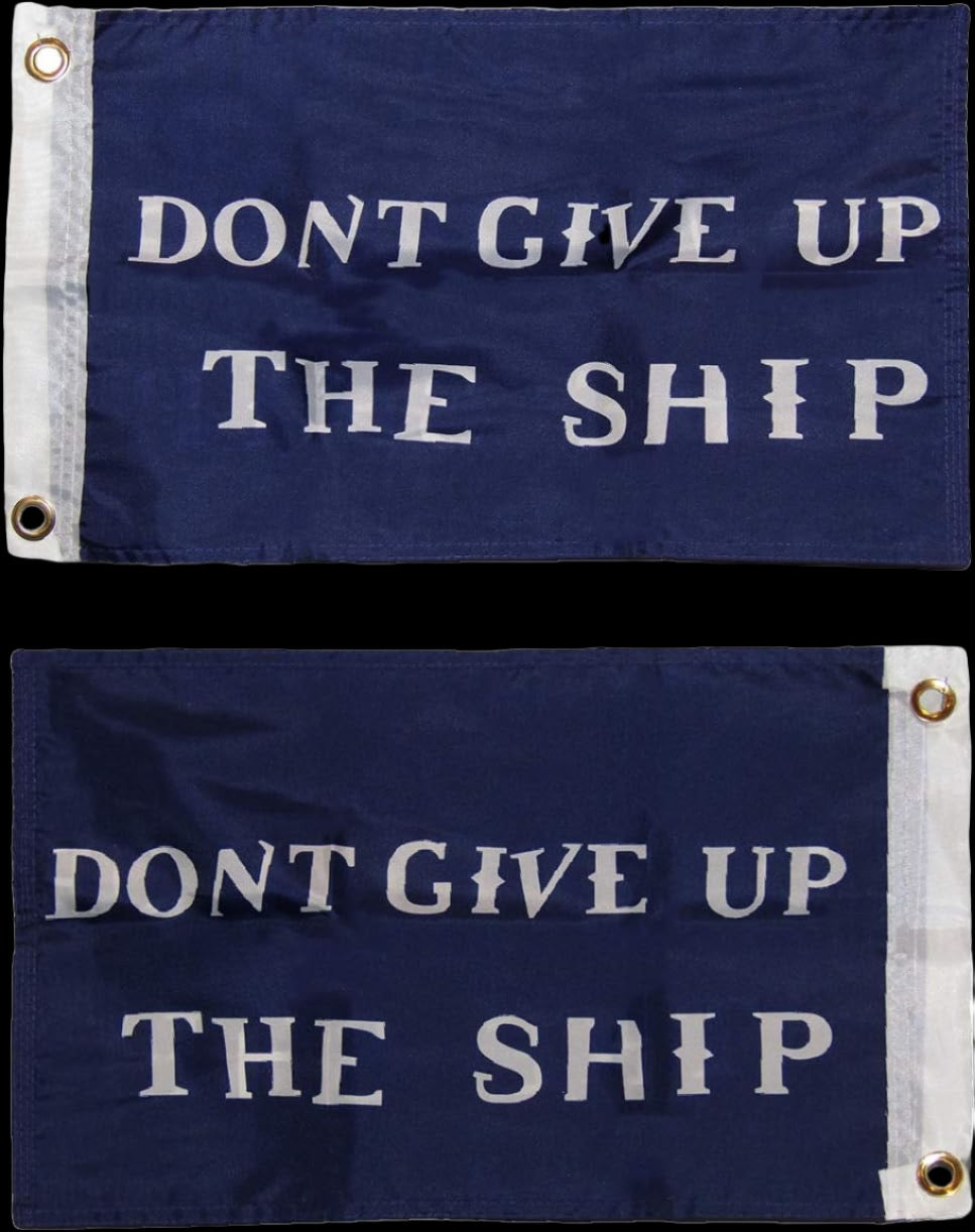 Don't Give Up the Ship Flag, Small – Annapolis Maritime Antiques