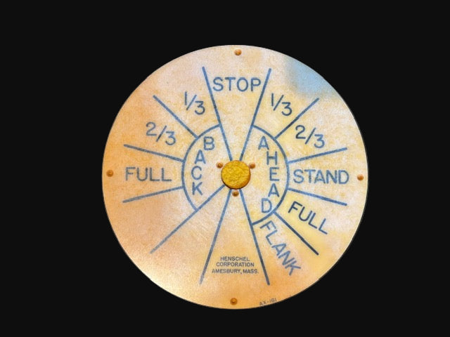 Engine Order Telegraph Dial Faceplates – Naval Ship Controls (Pair ...