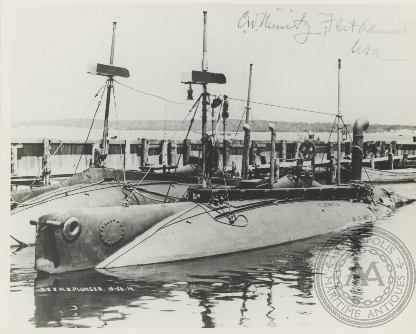 USS Plunger (SS-2) Submarine – Annapolis Maritime Antiques